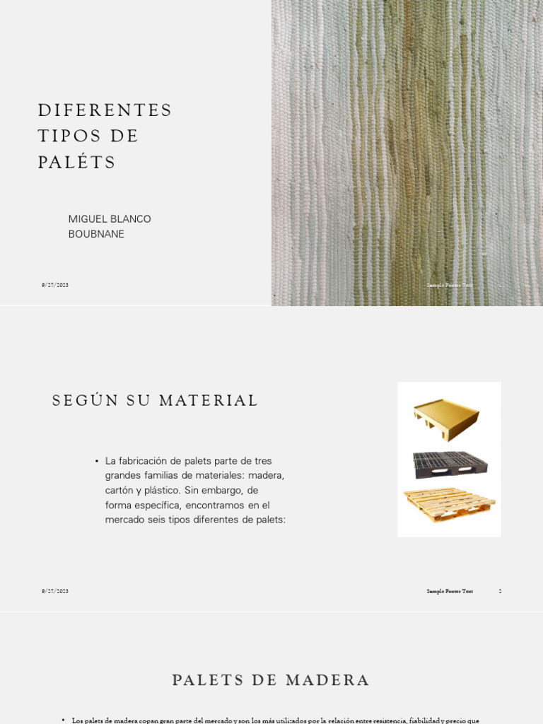 Tipos de Pales | PDF | Paleta | Madera