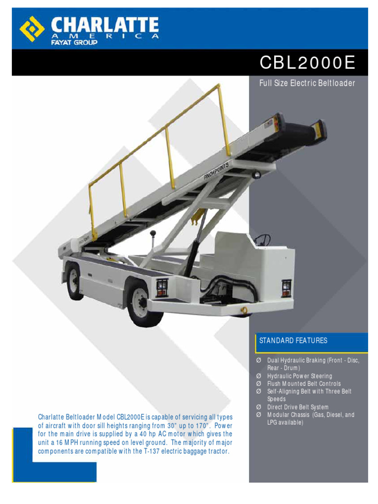 cbl2000e beltloader datasheet | PDF