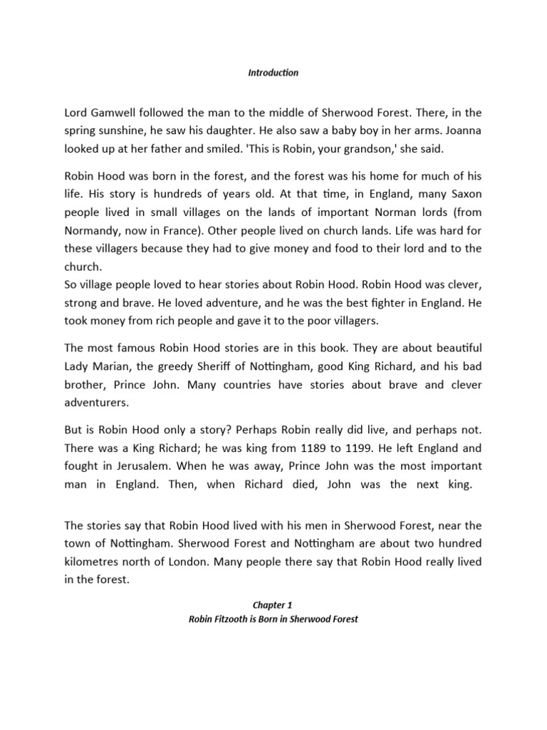 Robin Hood Novel | PDF | Robin Hood