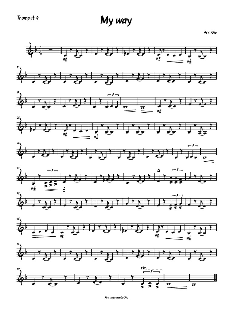 My - Way Rafelcofer-Trumpet - 4 | PDF