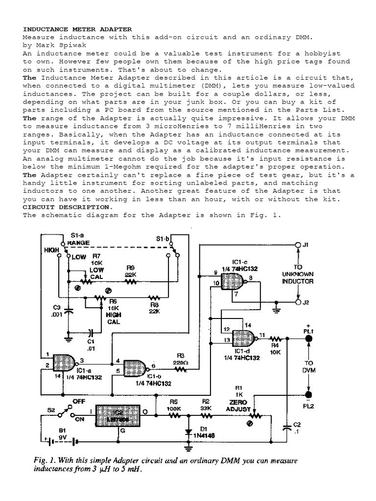 DIY Inductance Meter Adapter | PDF | Inductance | Electrical Network