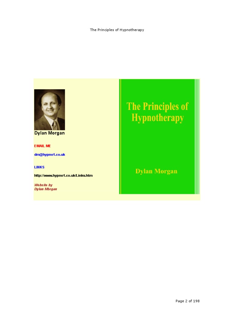 The Principles of Hypnotherapy | PDF | Hypnotherapy | Hypnosis