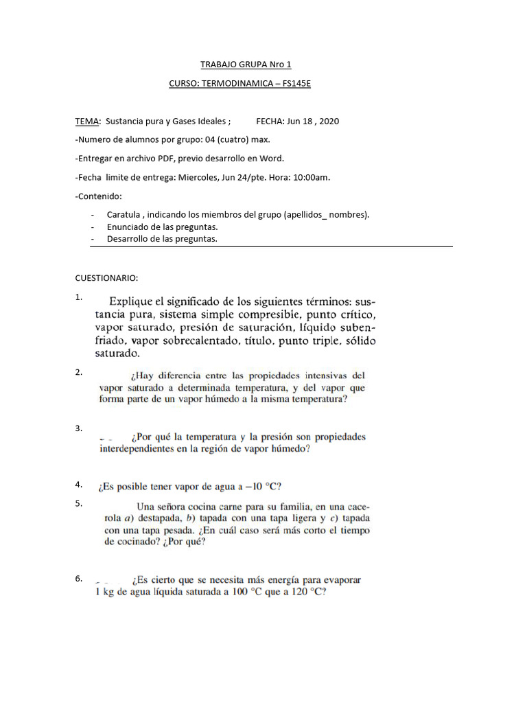 Trabajo Grupal #1 - Termodinamica | PDF | Crecimiento personal y profesional | Negocios