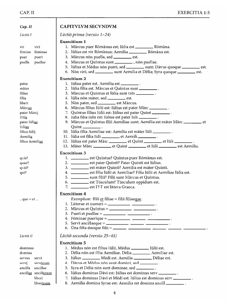 Exercitia Cap. II | PDF