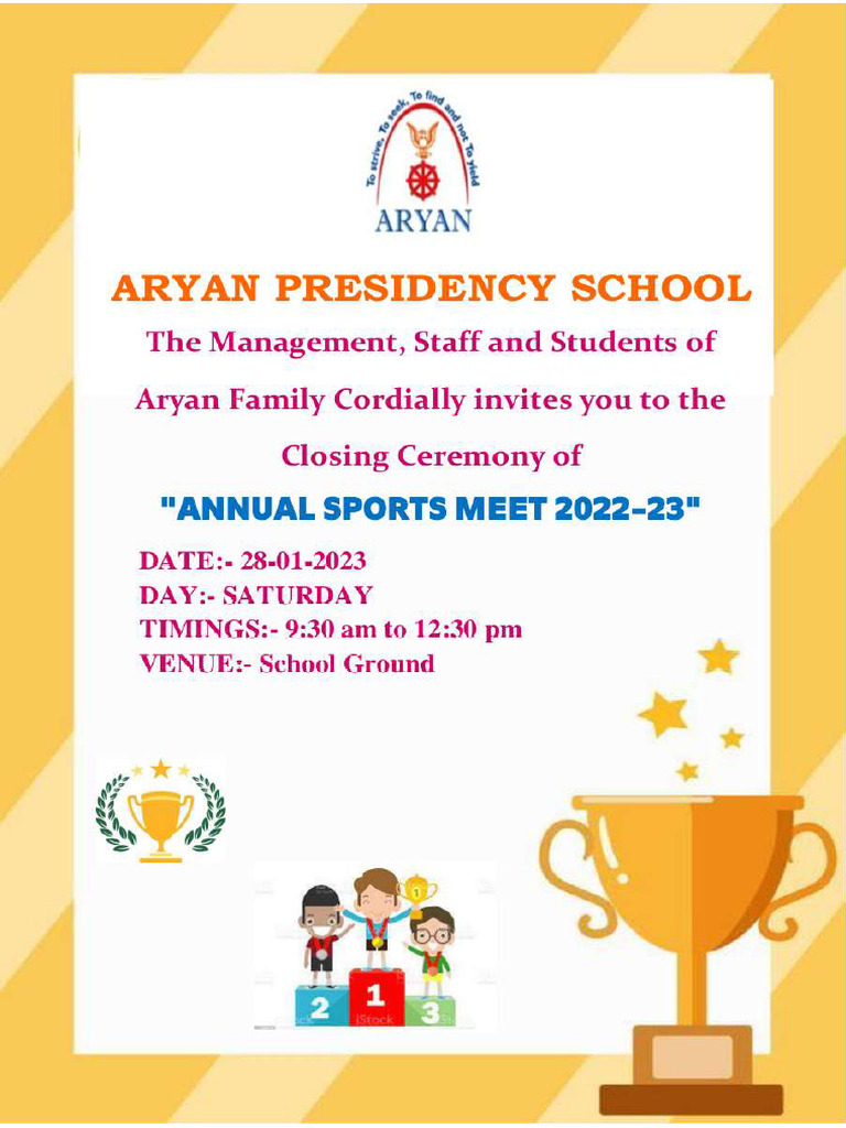 Closing Ceremony invitation | PDF