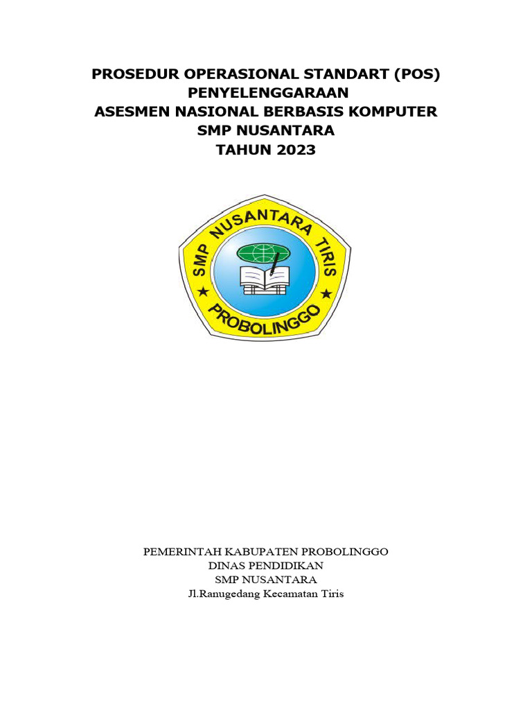 POS ANBK 2023 SMP Nusantara | PDF | Karier & Perkembangan