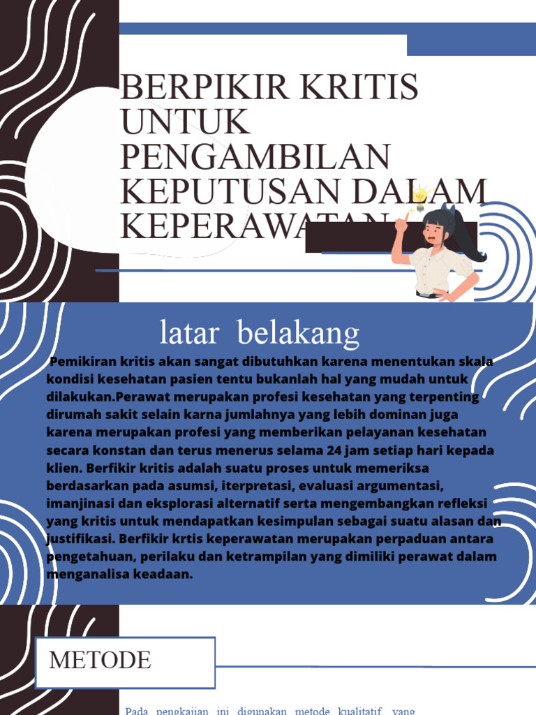 Makalah Berpikir Kritis Dalam Keperawatan | PDF