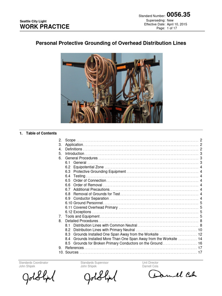 Best Practice Personal Protective Grounding | PDF | Electric Power ...