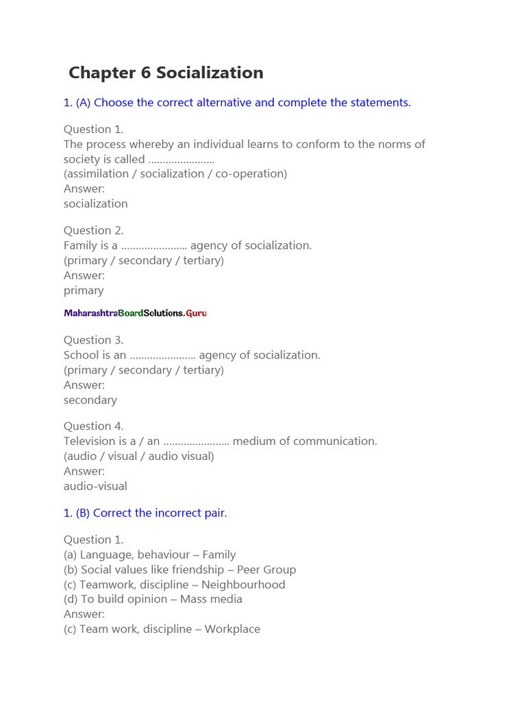 Chapter 6 Socialization | PDF | Socialization | News