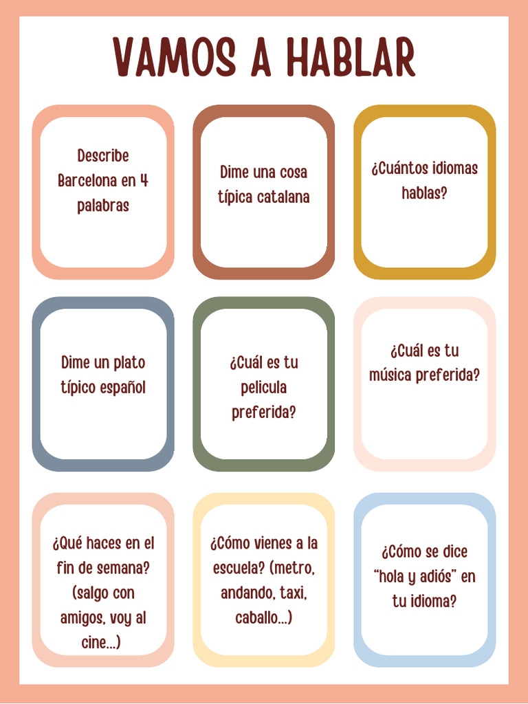 Vamos A Hablar | PDF