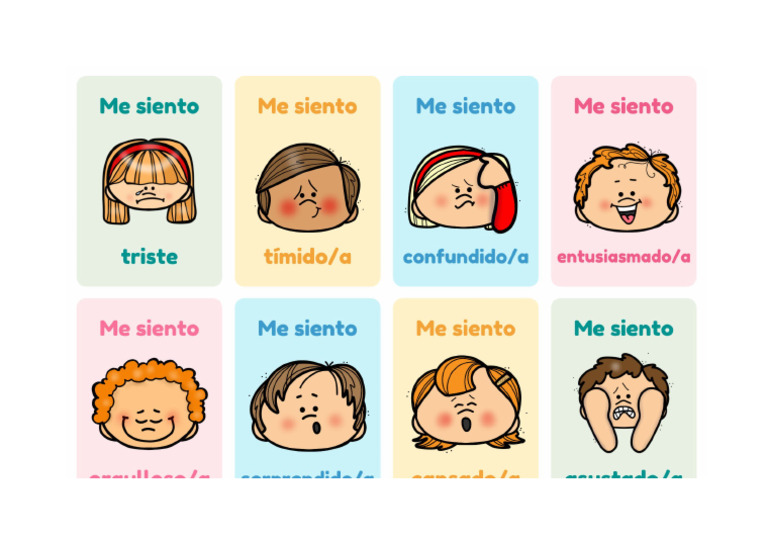 Tarjetas de Identificación de Emociones | PDF