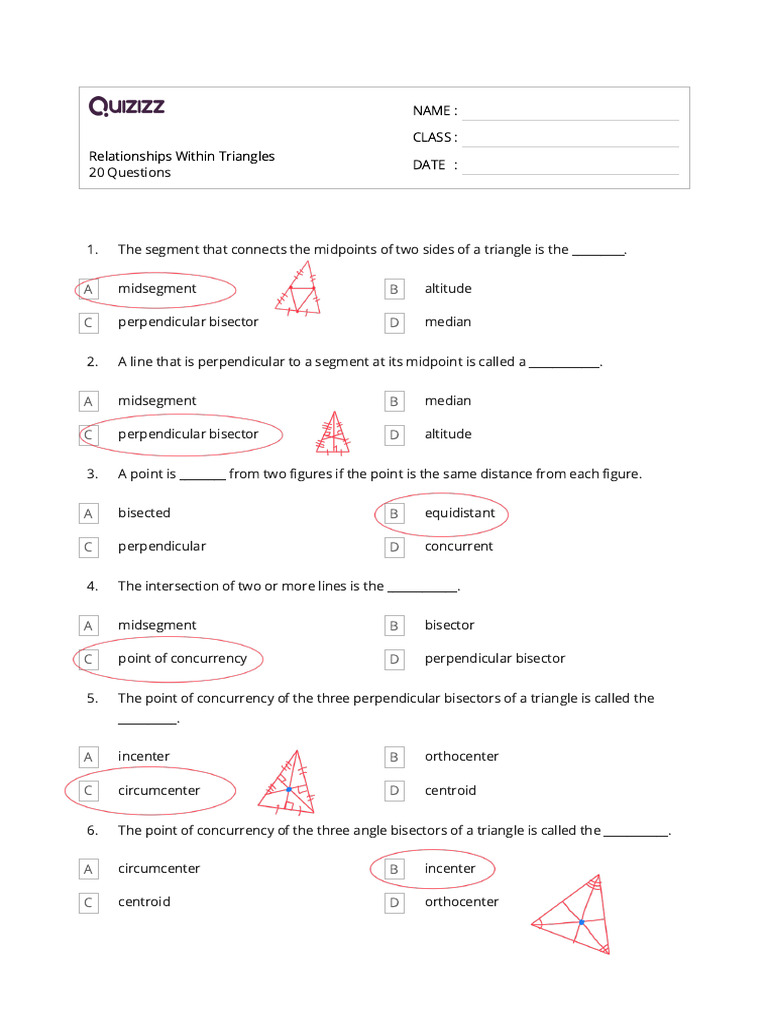 Relationships Within Triangles | PDF | Elementary Mathematics ...