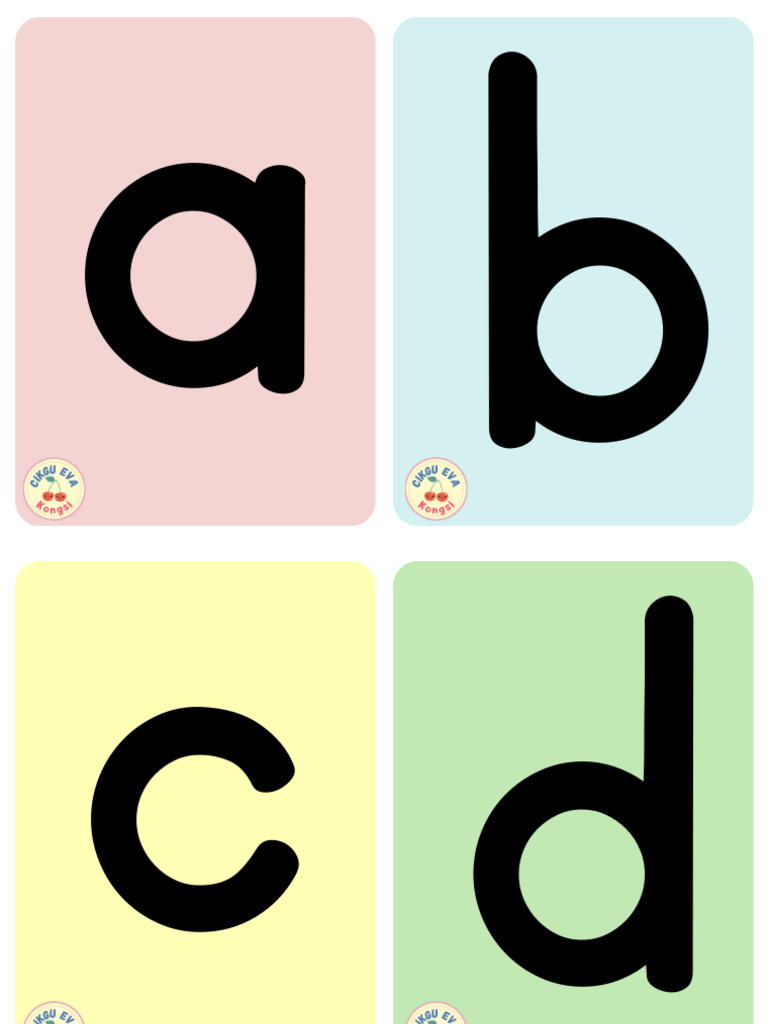 Kad Imbas Huruf Kecil by CikguEvaKongsi | PDF