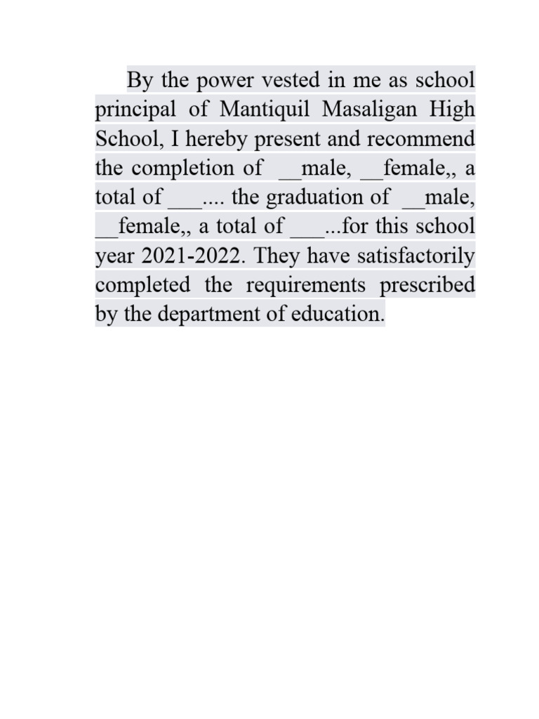Graduation Confirmation Ceremony 2022 | PDF