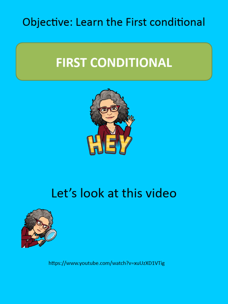 Aprende el Primer Condicional en Inglés | PDF