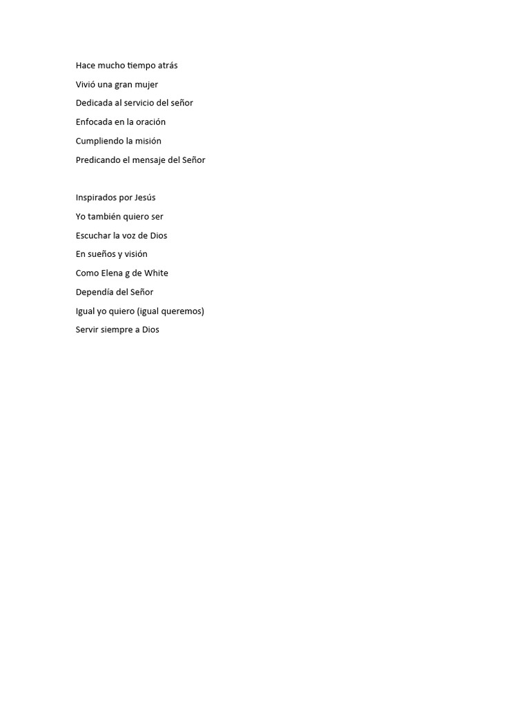 Cancion de Elena | PDF