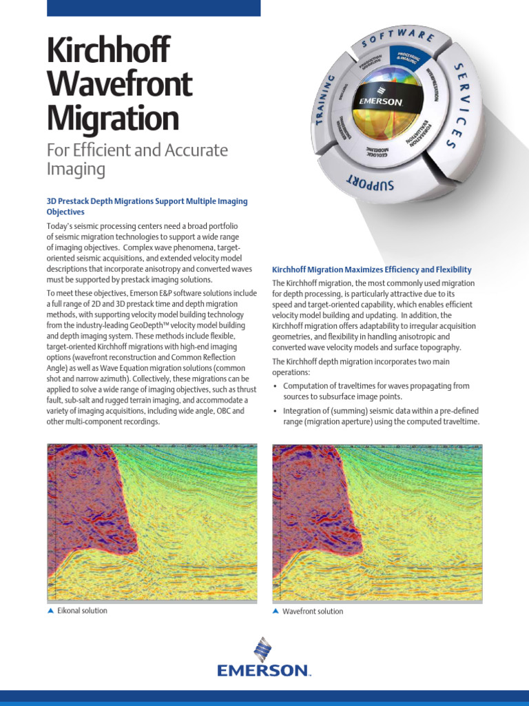Kirchhoff Wavefront Migration | PDF | Reflection Seismology | Applied And Interdisciplinary Physics