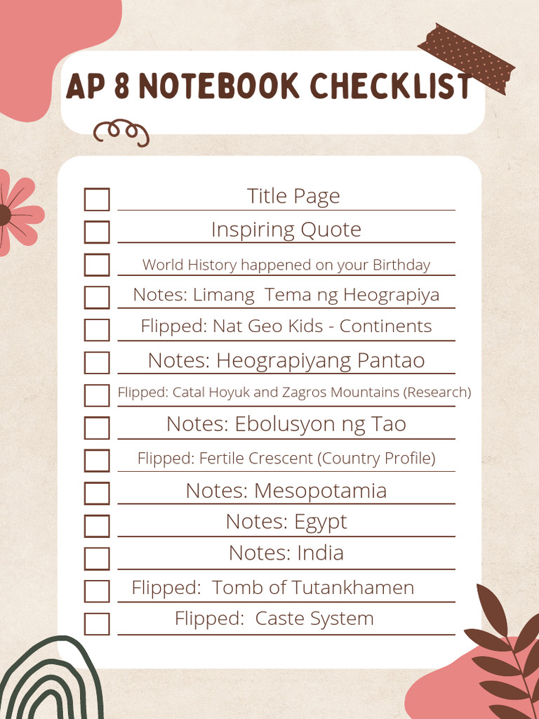 AP CHECKLIST | PDF AP CHECKLIST | PDF