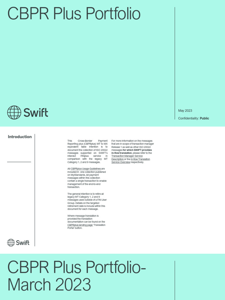 CBPR Plus MT to MX Equivalence Guide | PDF | Service Industries | Computing