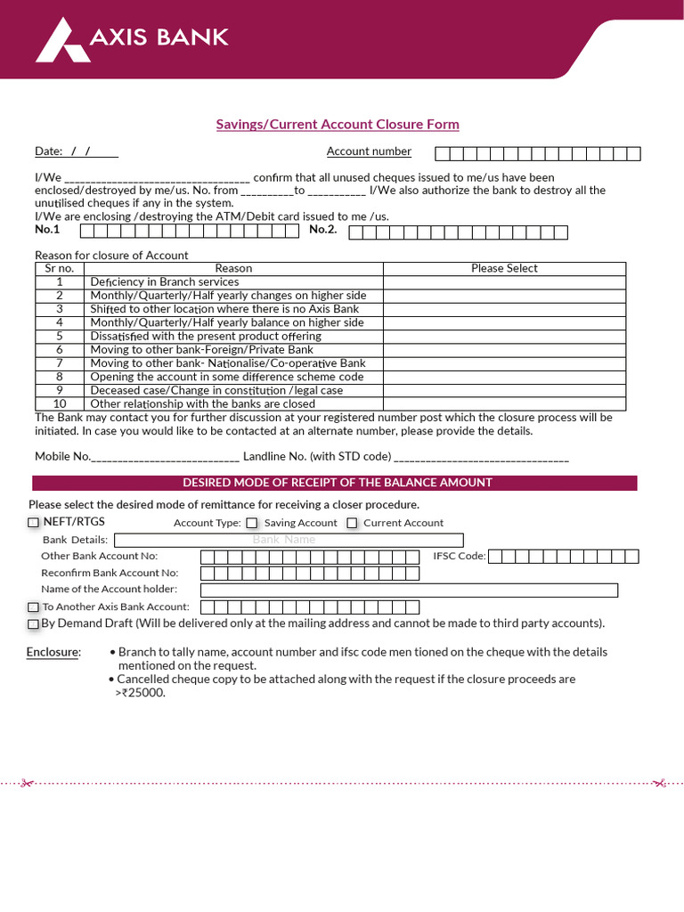 Casa Closure Form | PDF