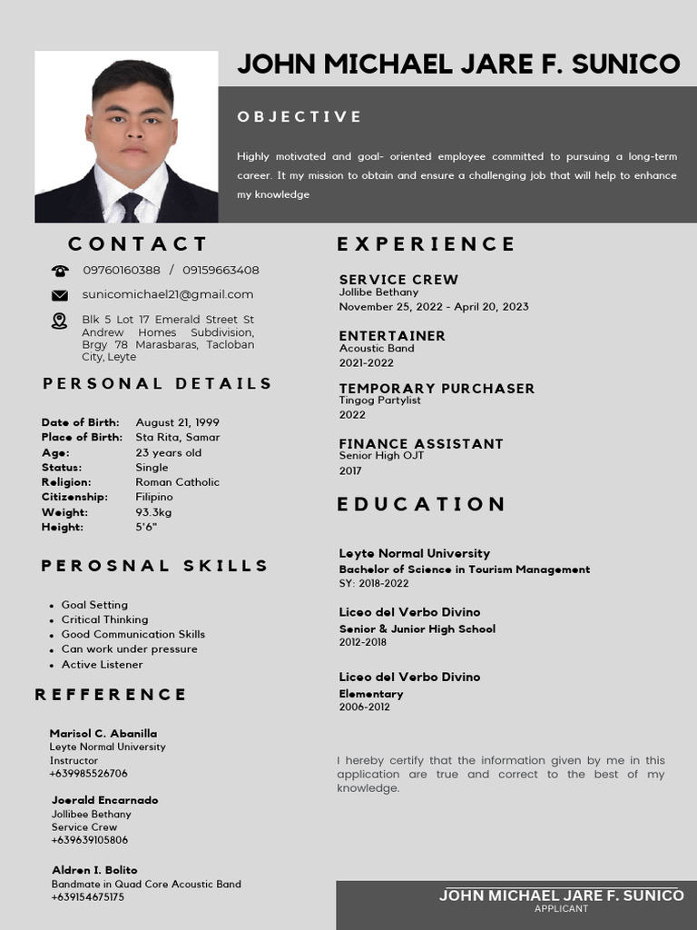 John Michael Jare F. Sunico | PDF | Cognitive Science | Behavior Modification