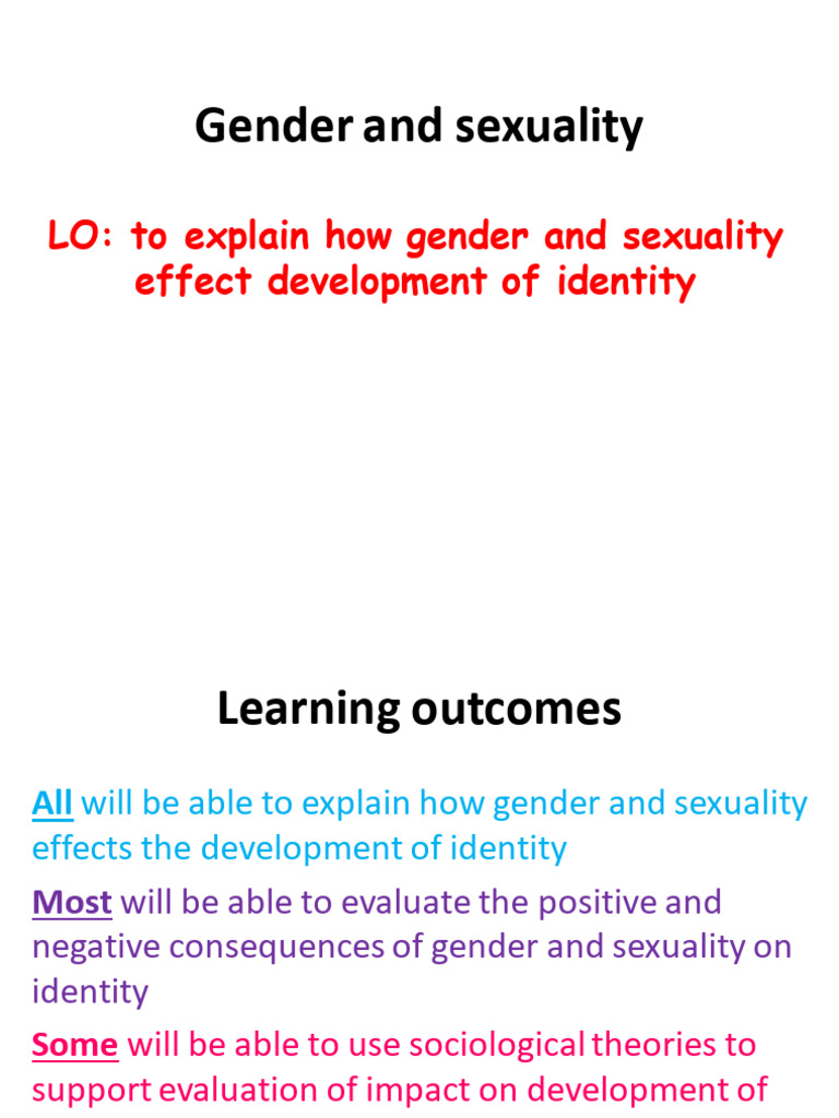 Module 2 Gender and Sexuality | PDF | Gender | Gender Studies