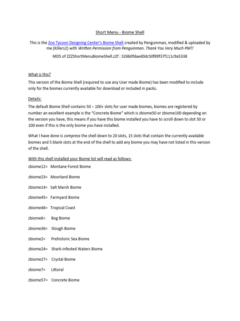 ZZZShortMenuBiomeShell-READ ME | PDF | Computer File | Microsoft Windows