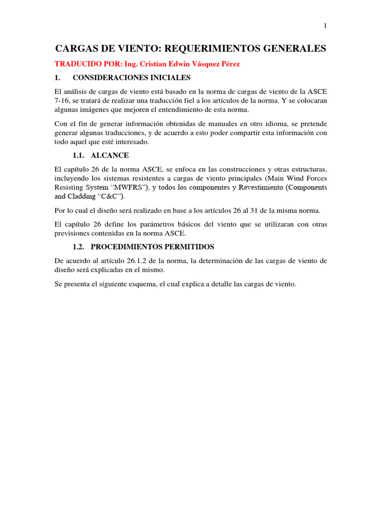 Cargas de Viento | PDF | Herida | Barlovento y sotavento