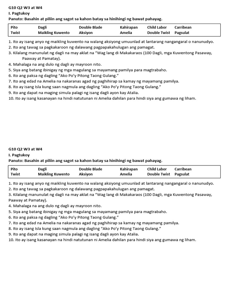 Q2 Quiz W3 at W4 | PDF