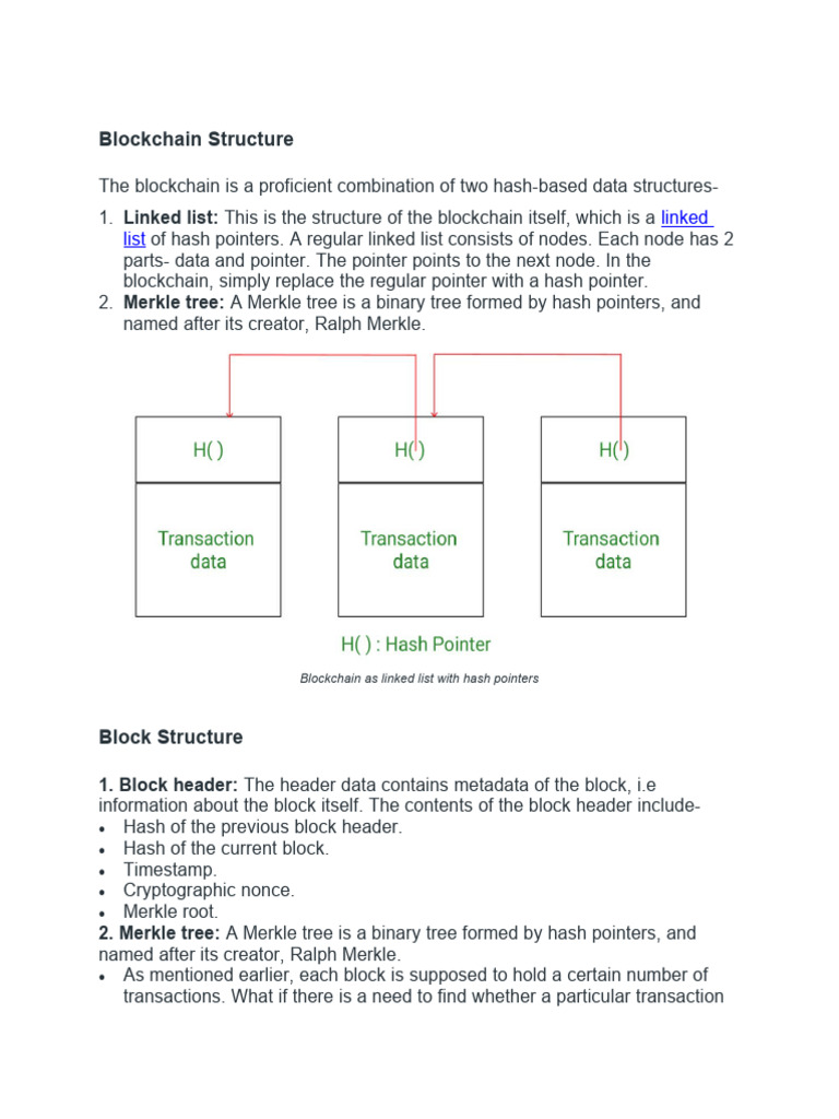 Blockchain Structure-merkle tree | PDF | Cryptography | Computer Programming