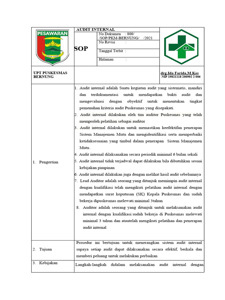 2.SOP Audit | PDF