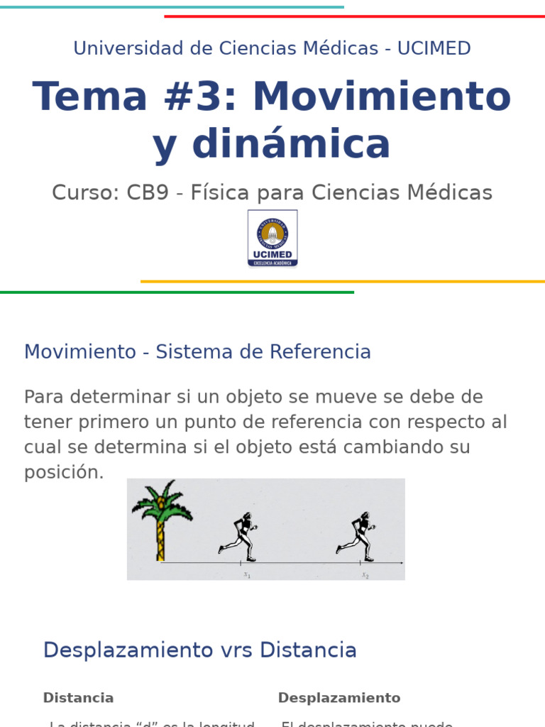 Tema 03 - Movimiento y Dinámica | PDF | Velocidad | Fuerza