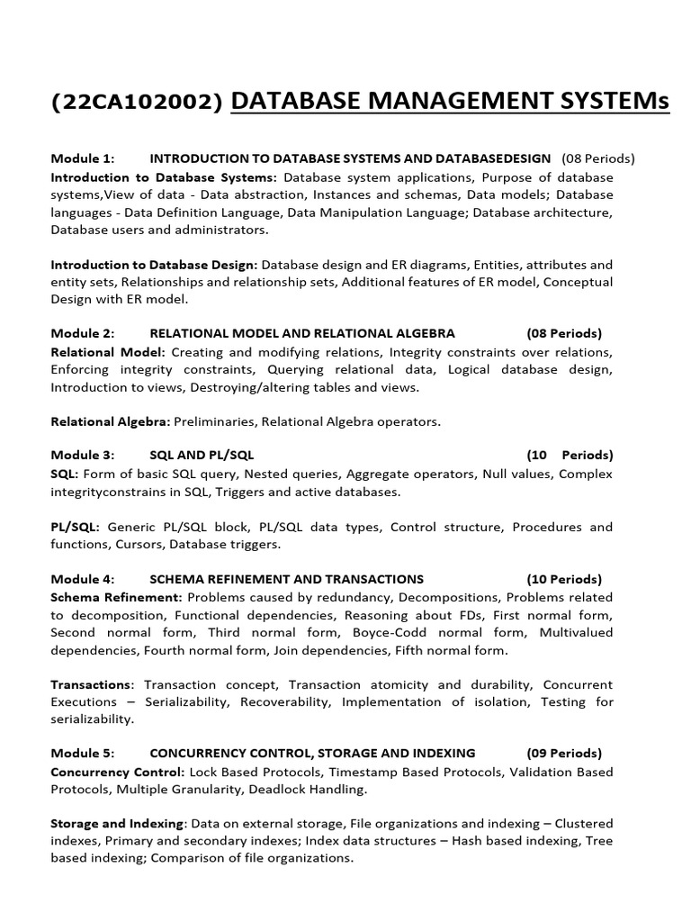 Dbms-Unit 1,2 Notes | PDF | Databases | Relational Model