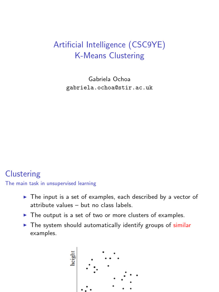 K Means Clustering | PDF | Cluster Analysis | Statistics K Means Clustering | PDF | Cluster Analysis | Statistics