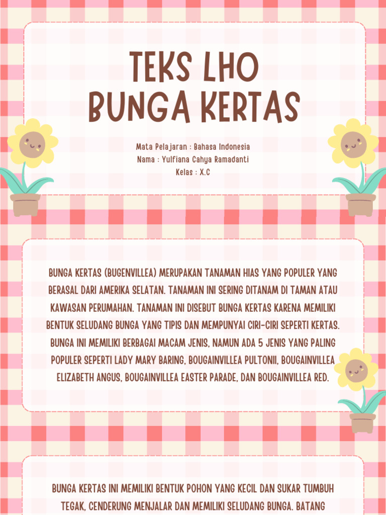 Bunga Kertas: Keindahan & Manfaat | PDF | Griya & Taman
