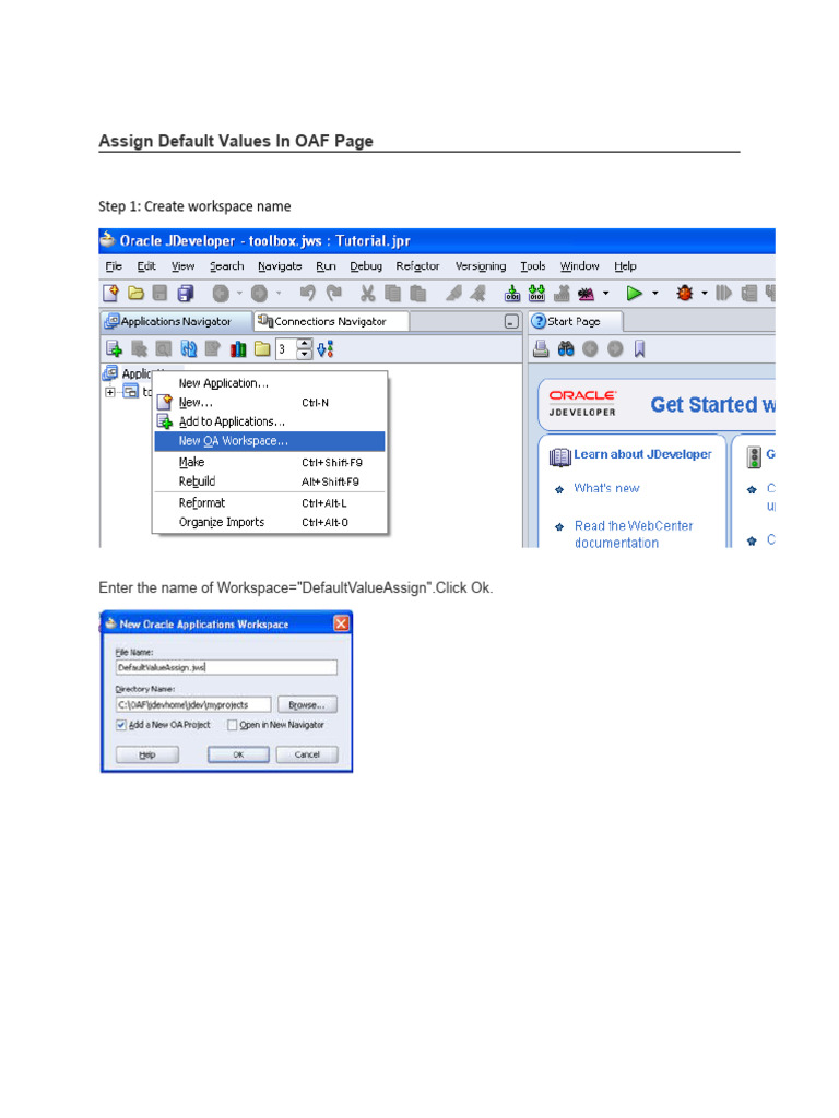 Assign Default Values in OAF Page | PDF Assign Default Values in OAF Page | PDF