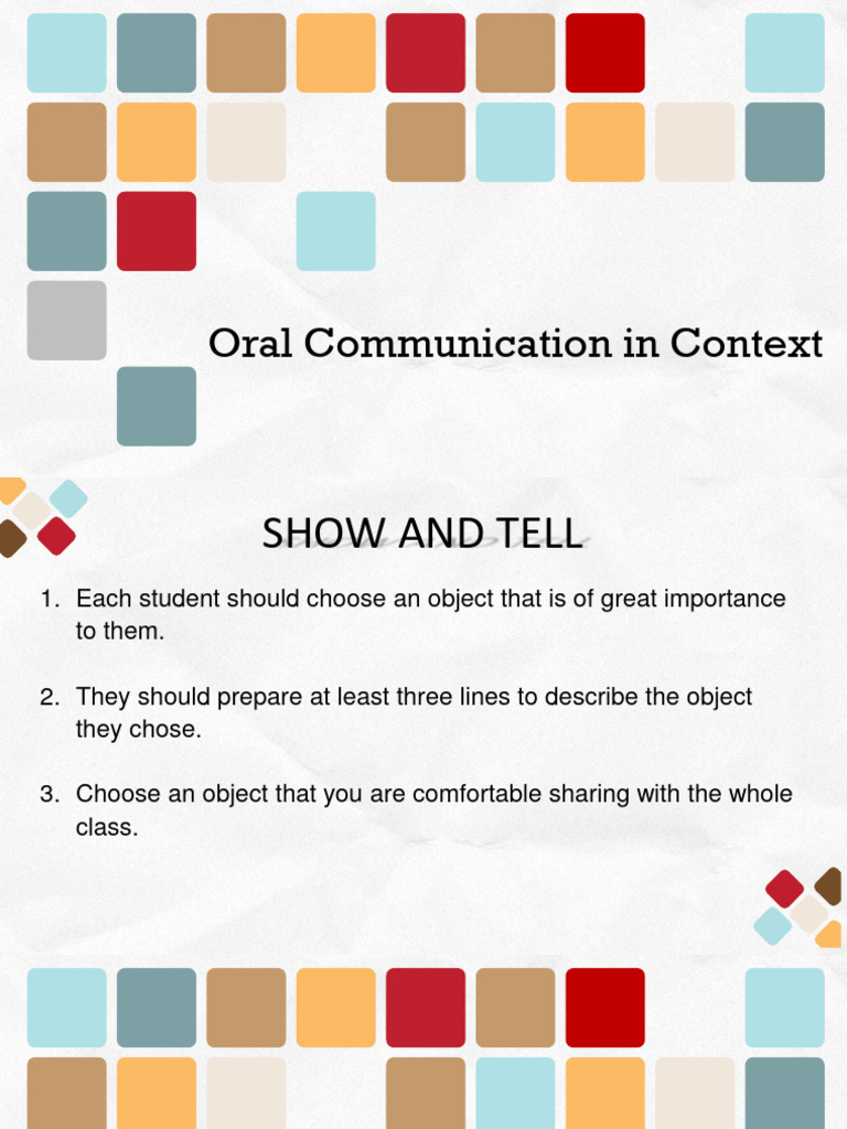 Oral Communication 1st Part | PDF | Communication | Nonverbal Communication