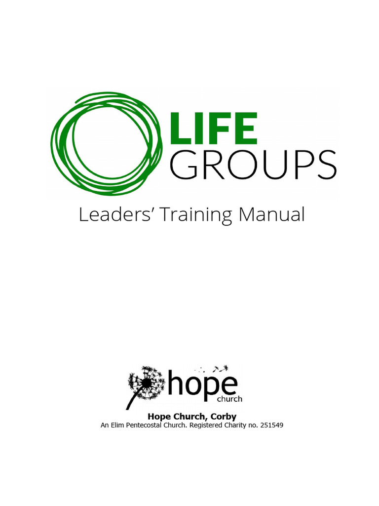 Life Group Leaders Training Manual | PDF | The Exodus | Disciple ...