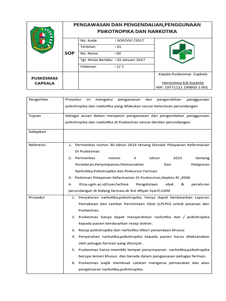 Sop Pengawasan Dan Pengendalian | PDF