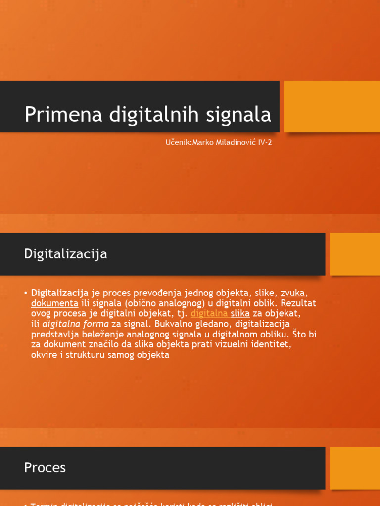 Digitalizacija - Osnove Digitalizacije | PDF