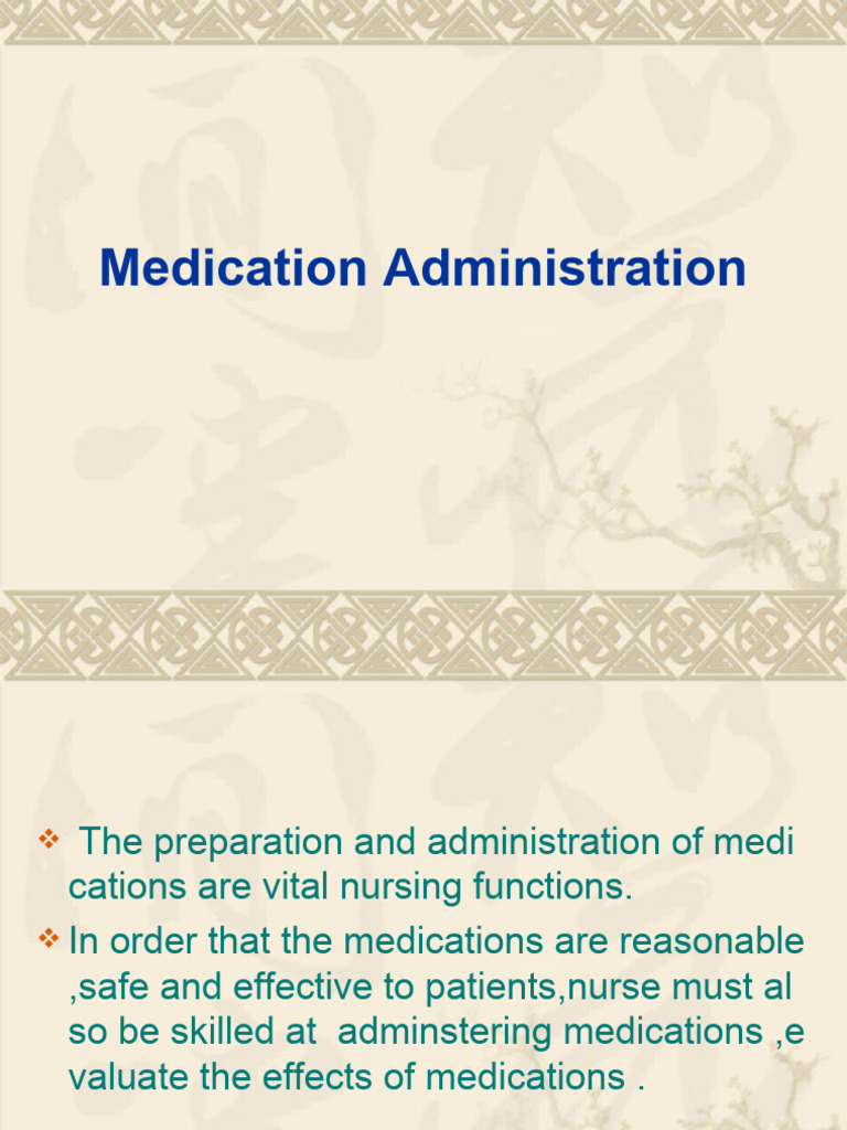 Medication+Administration | PDF | Injection (Medicine) | Pharmaceutical ...