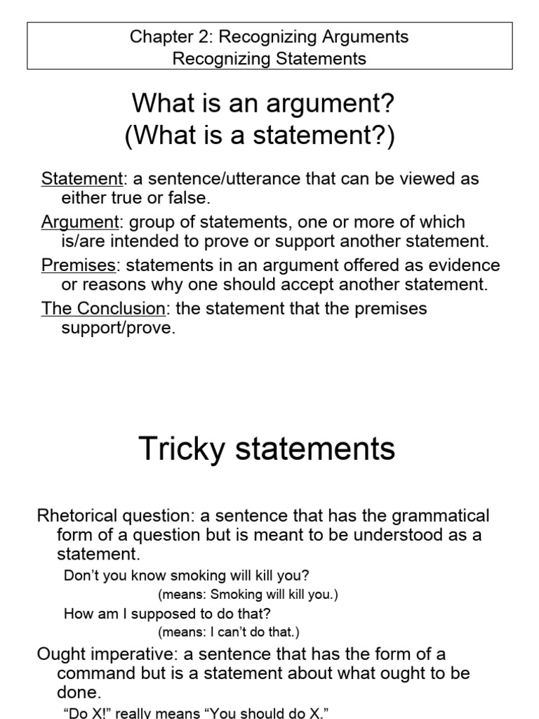 b1112 Exercise 1 | PDF | Argument | Question
