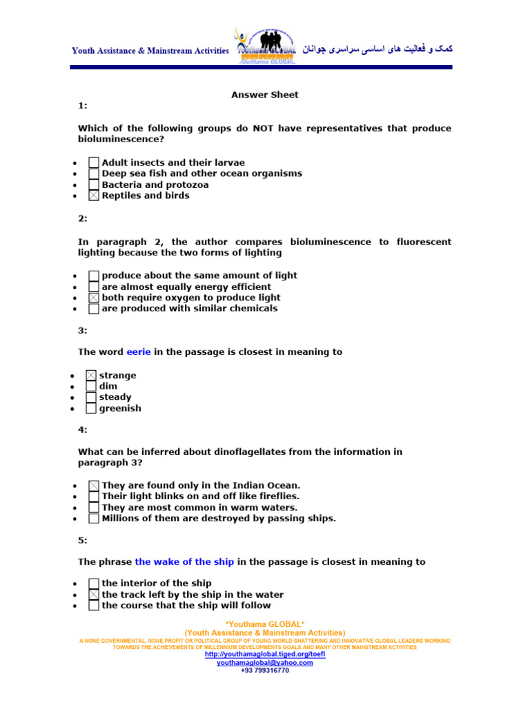 AnswerSheet Assignment | PDF | Predation