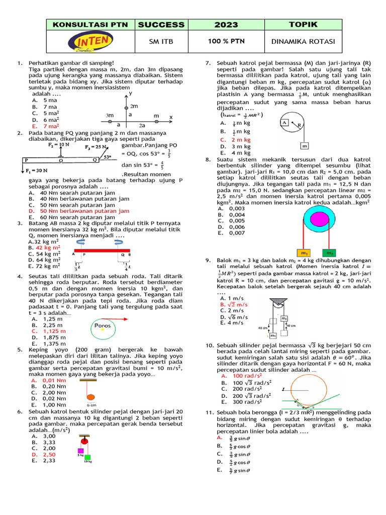 SM Itb-Dinamika Rotasi | PDF