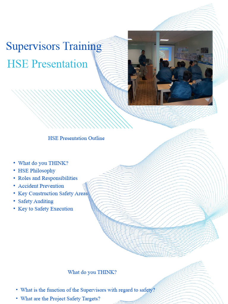 HSE Presentation On Supervisors Training Hseprof | Download Free PDF ...