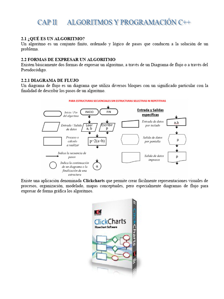 Cap 2 Algoritmos y Programació C 1-2023 | PDF | C ++ | Programación de computadoras
