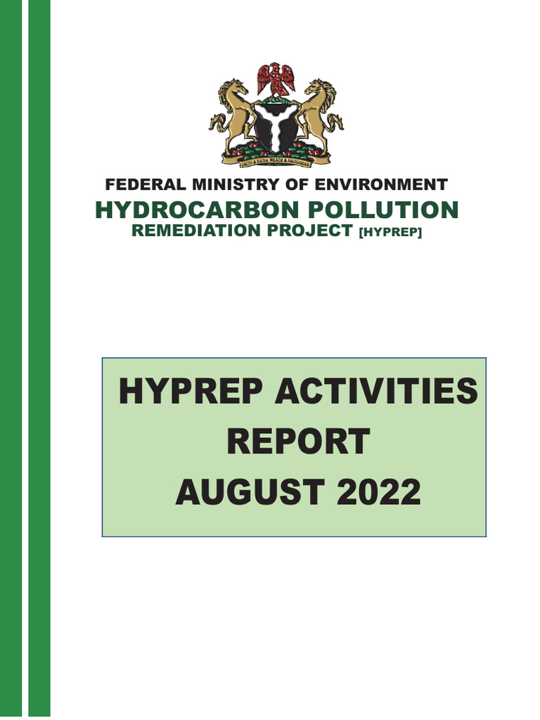Hyprep August Report 2022 | PDF | Environmental Remediation | Natural ...