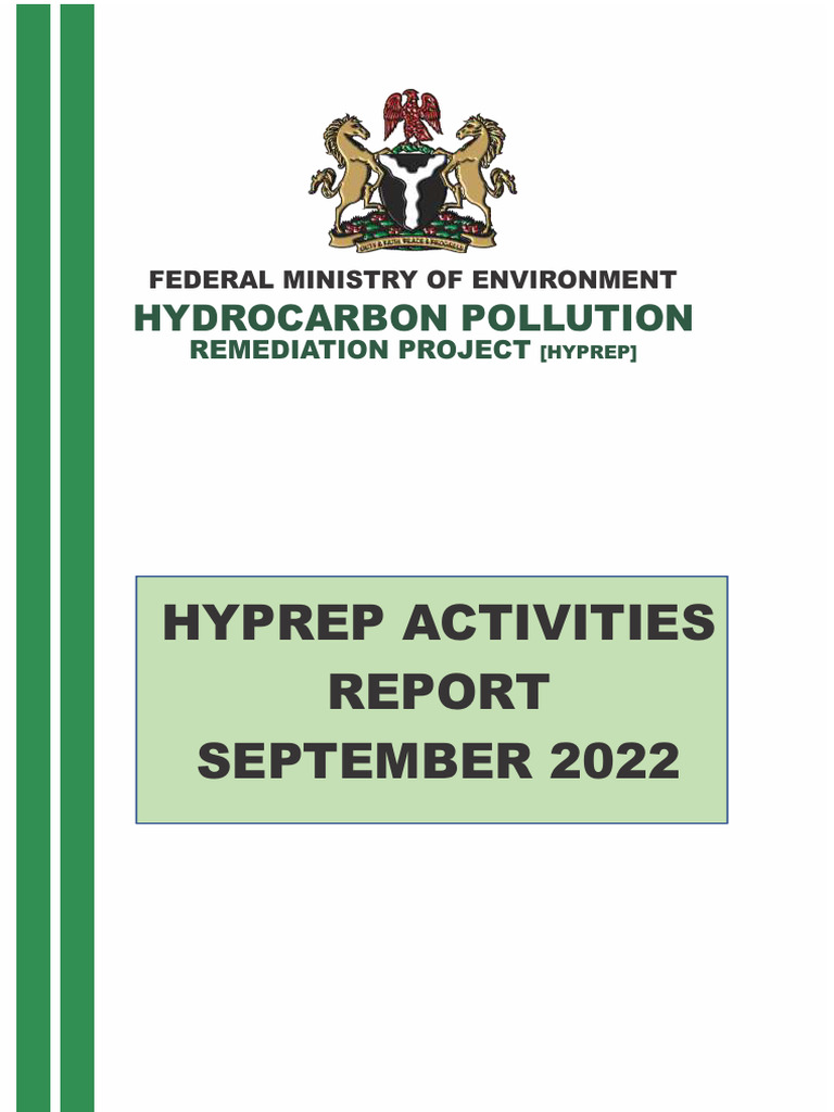HYPREP Remediation Progress Report 2022 | PDF | Natural Environment ...