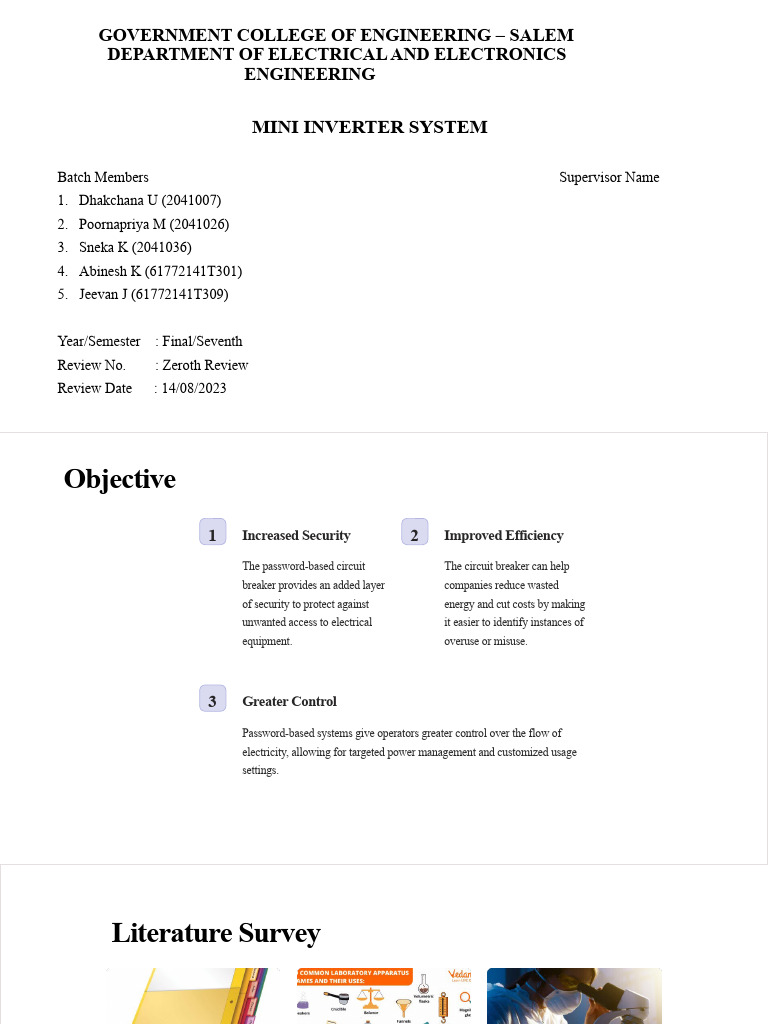 Password Based Circuit Breaker | PDF | Power Inverter | Electricity