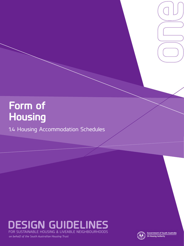1.4 Adaptable Housing Accommodation Schedule - Rev 2020 | PDF | Bedroom ...